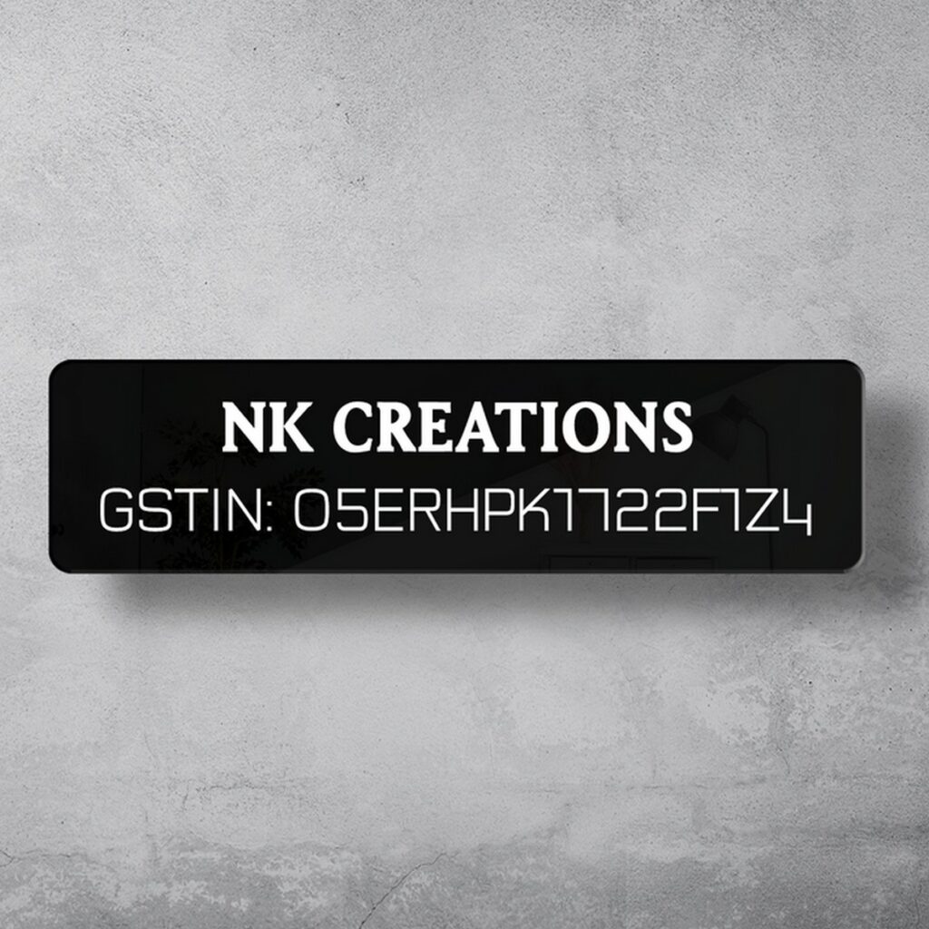 Buy GST Number Plates Online – Custom Engraved Name Boards for Shops ...